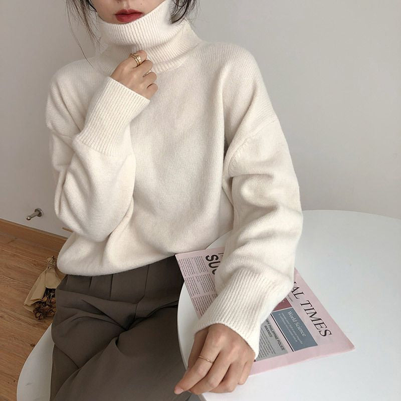 Loose Elegant Turtleneck Sweater – Nada Outfit Land