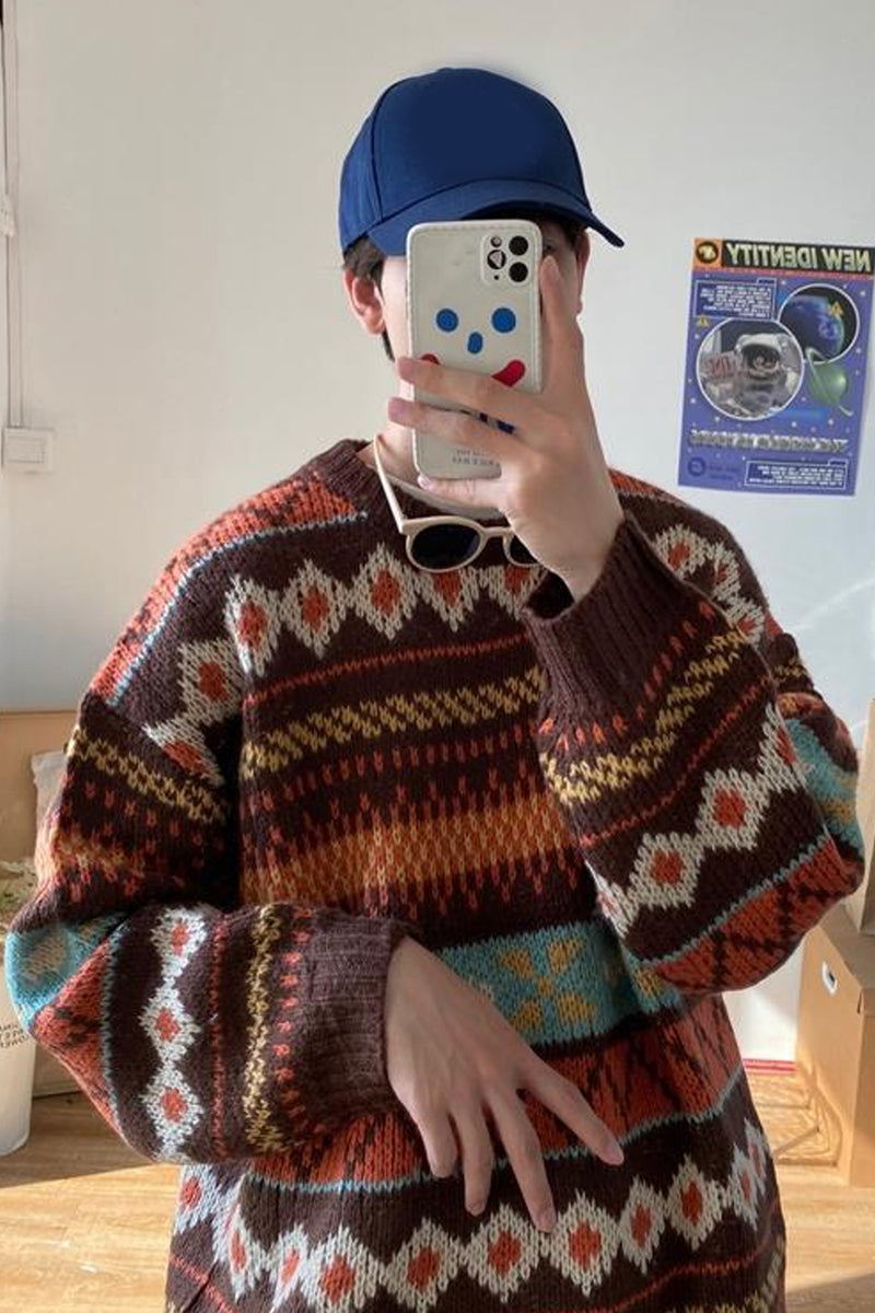 Loose Vintage Thick Knitted Sweater – Nada Outfit Land
