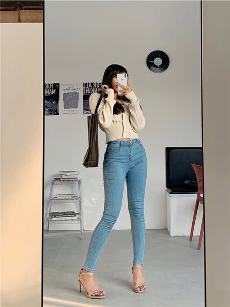 Stretch Skinny Denim Long Pants – Nada Outfit Land