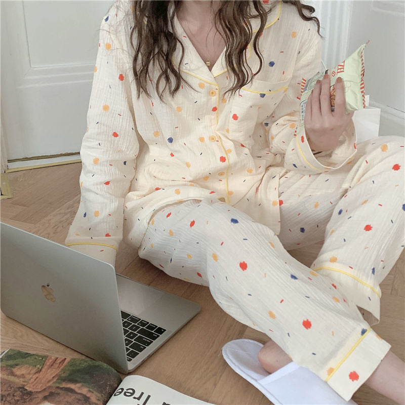 Dot Colorful Colors Pattern Sleepwear Pajamas Set – Nada Outfit Land