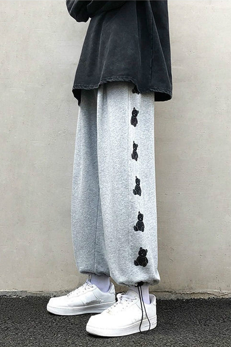 Cute Bear Side Printed Jogging Sweatpants – Nada Outfit Land