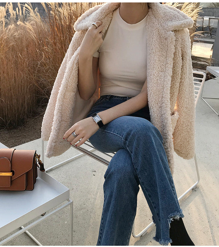 Loose Faux Fur Fluffy Coat Jacket – Nada Outfit Land