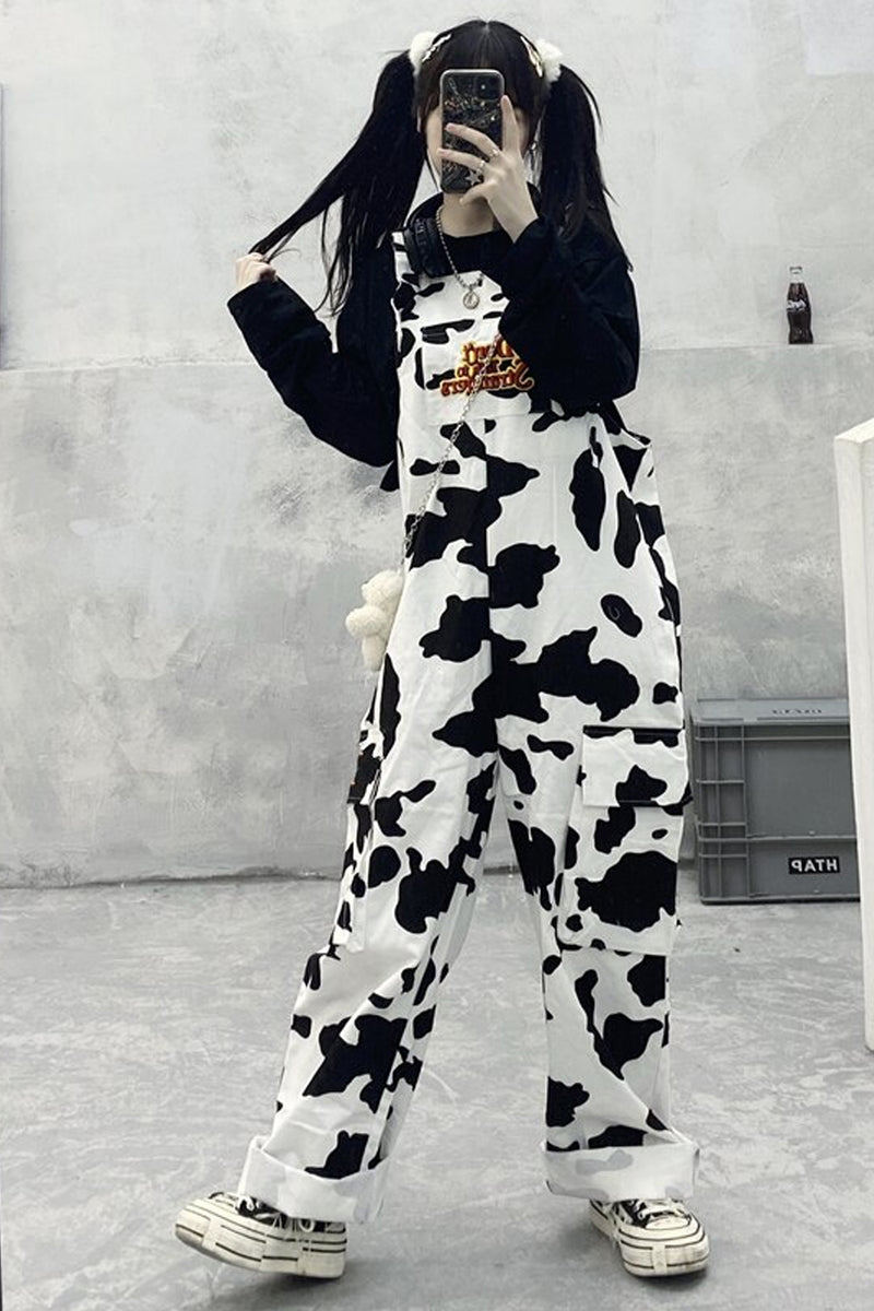 Cow Pattern Casual Long Jumpsuits – Nada Outfit Land