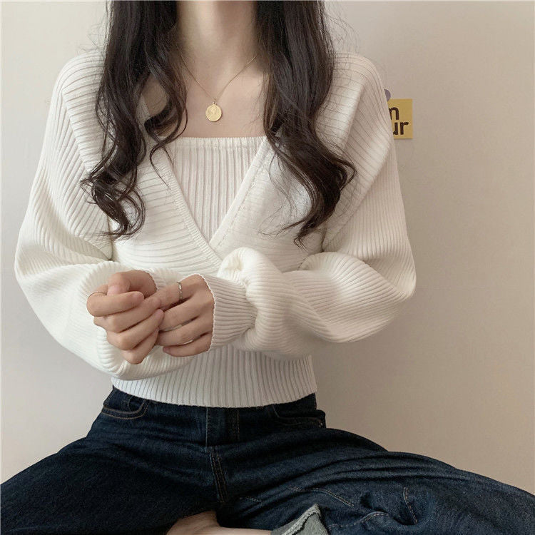 Solid Knitted Loose Elegant Sweater – Nada Outfit Land