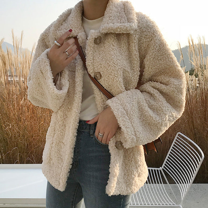 Loose Faux Fur Fluffy Coat Jacket – Nada Outfit Land